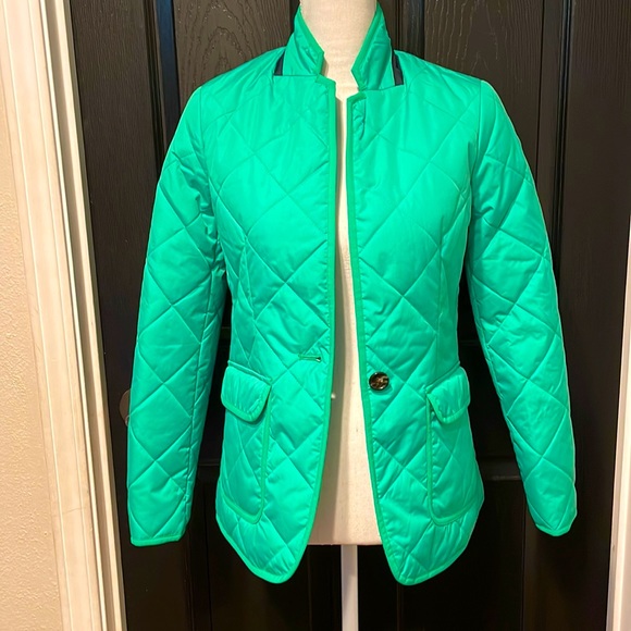 J. Crew | Jackets & Coats | J Crew Green Signature Puffer Jacket | Poshmark